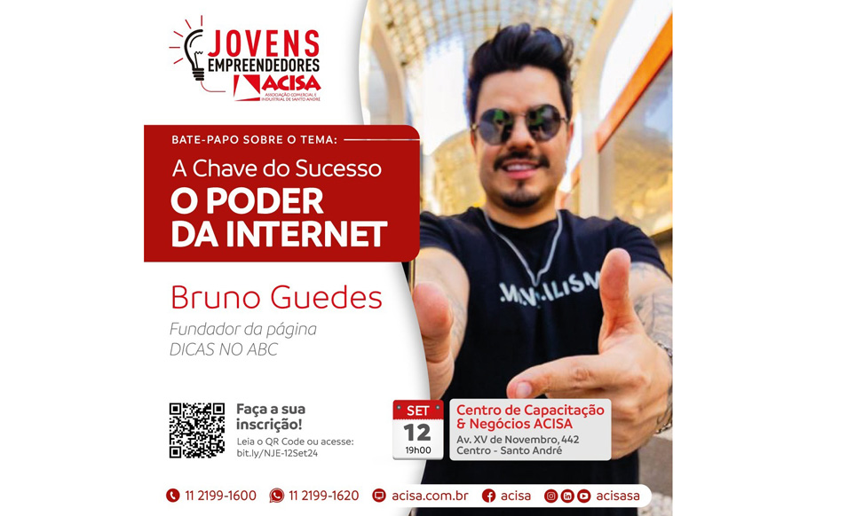 O poder da internet é tema de palestra gratuita na ACISA - ABC Repórter